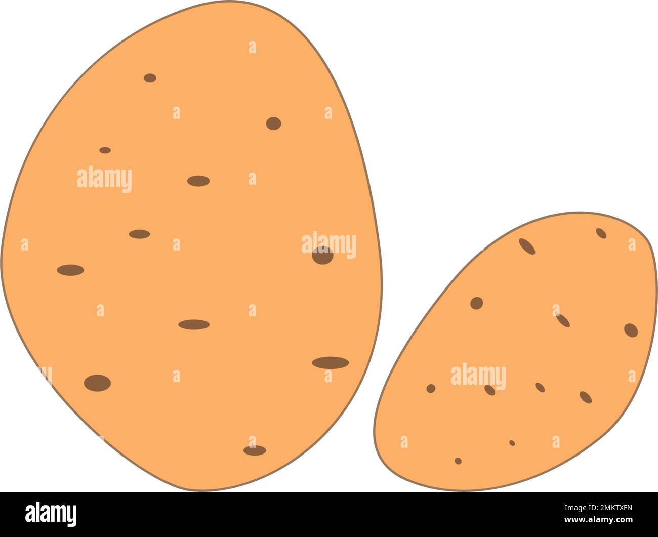 potato vector icon illustration simple design Stock Vector Image & Art ...