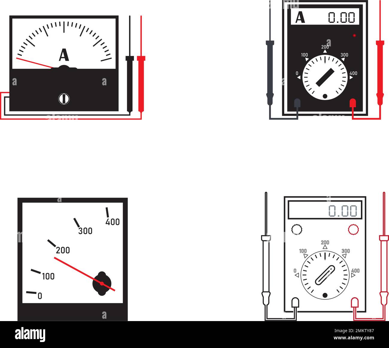 Ampere Meter Vector Icon Illustration Design Stock Vector Image And Art Alamy