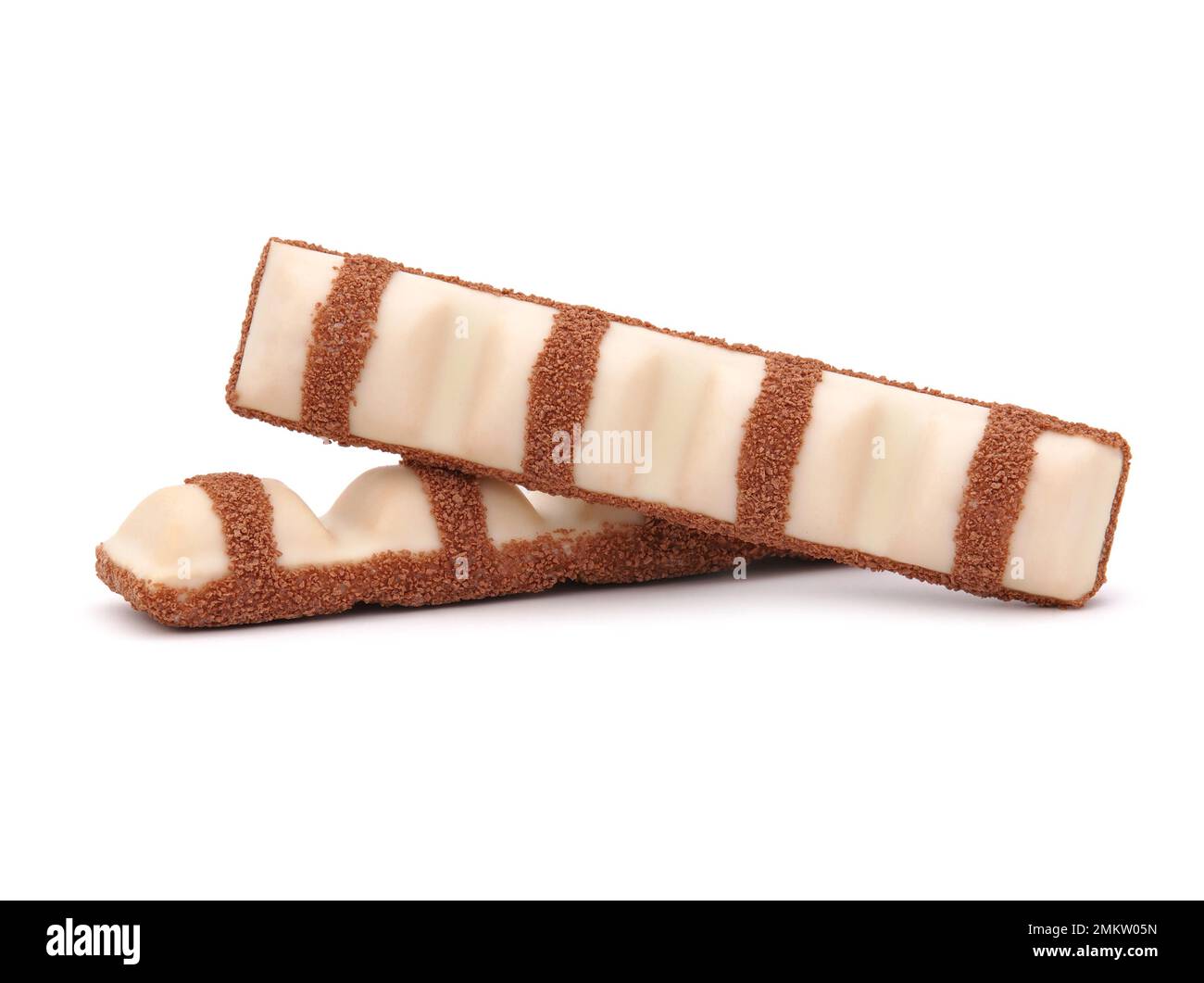 White chocolate bars isolated on white Stock Photo - Alamy
