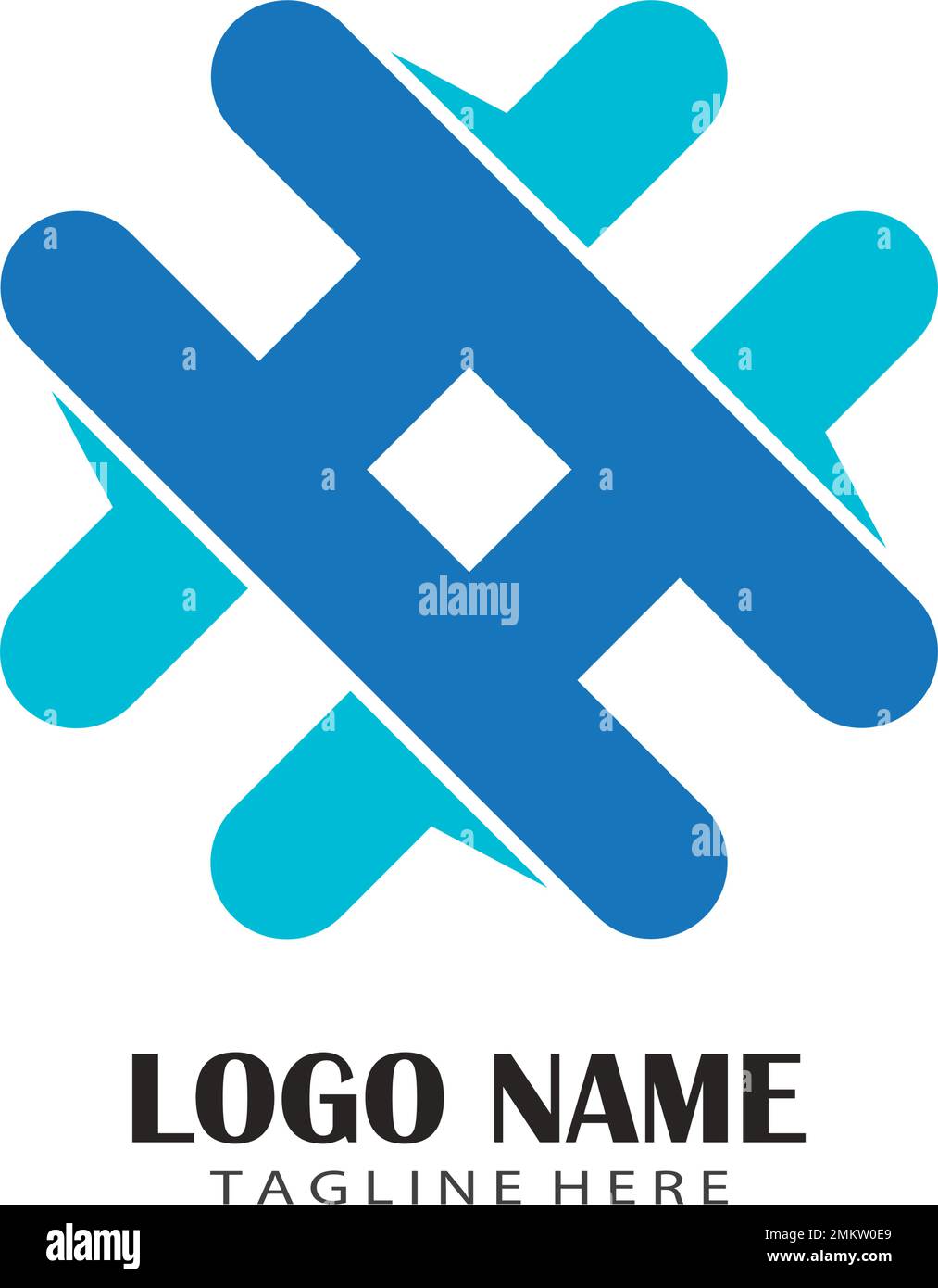 hashtag logo vector illustration design template Stock Vector Image ...