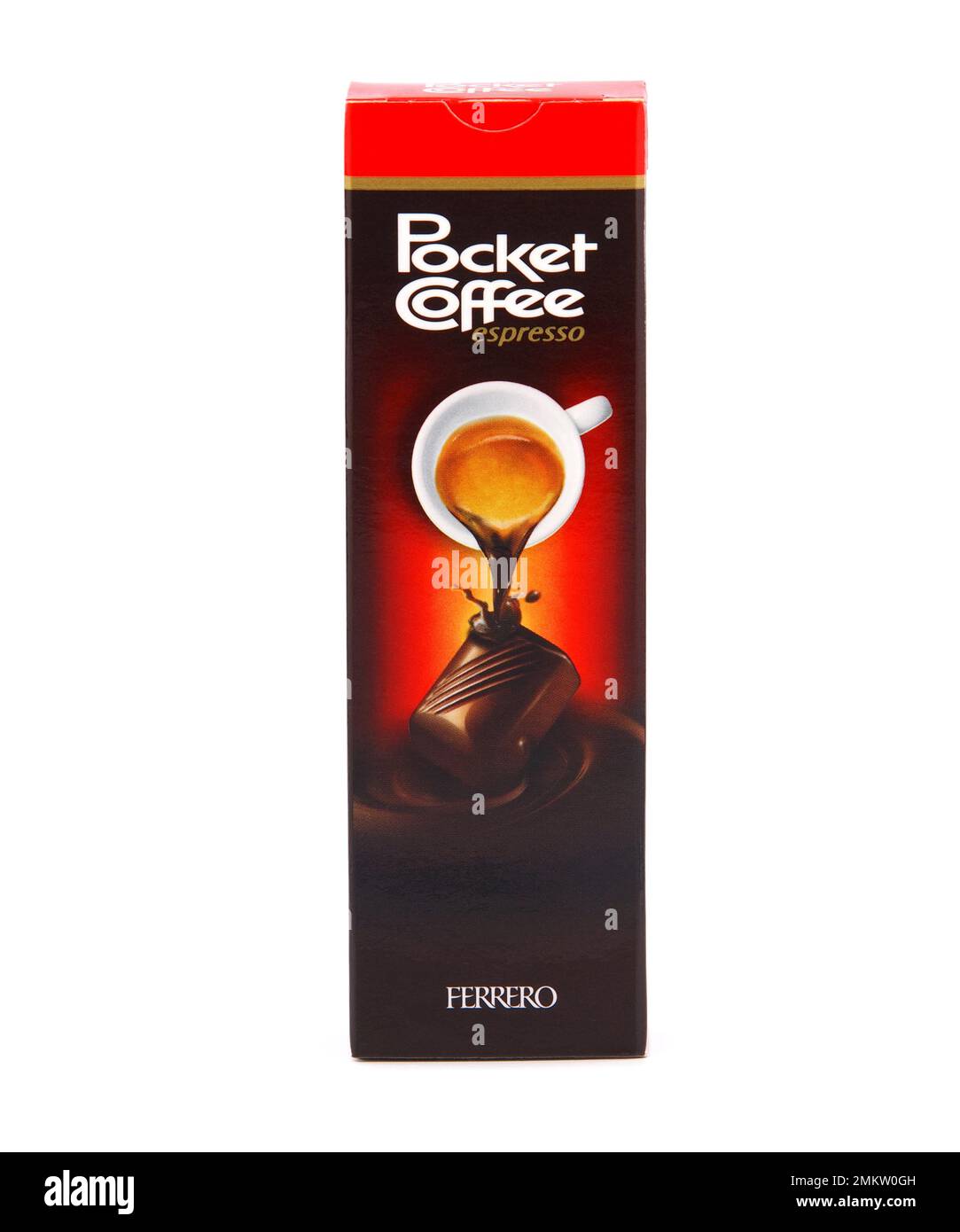 BUCHAREST, ROMANIA - DECEMBER 10, 2019. Pack of Pocket Coffee Espresso ...