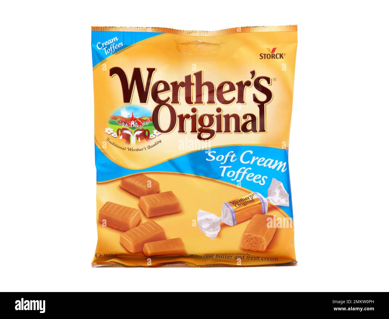 BUCHAREST, ROMANIA - JANUARY 24, 2020. Werther’s Original Soft Cream ...