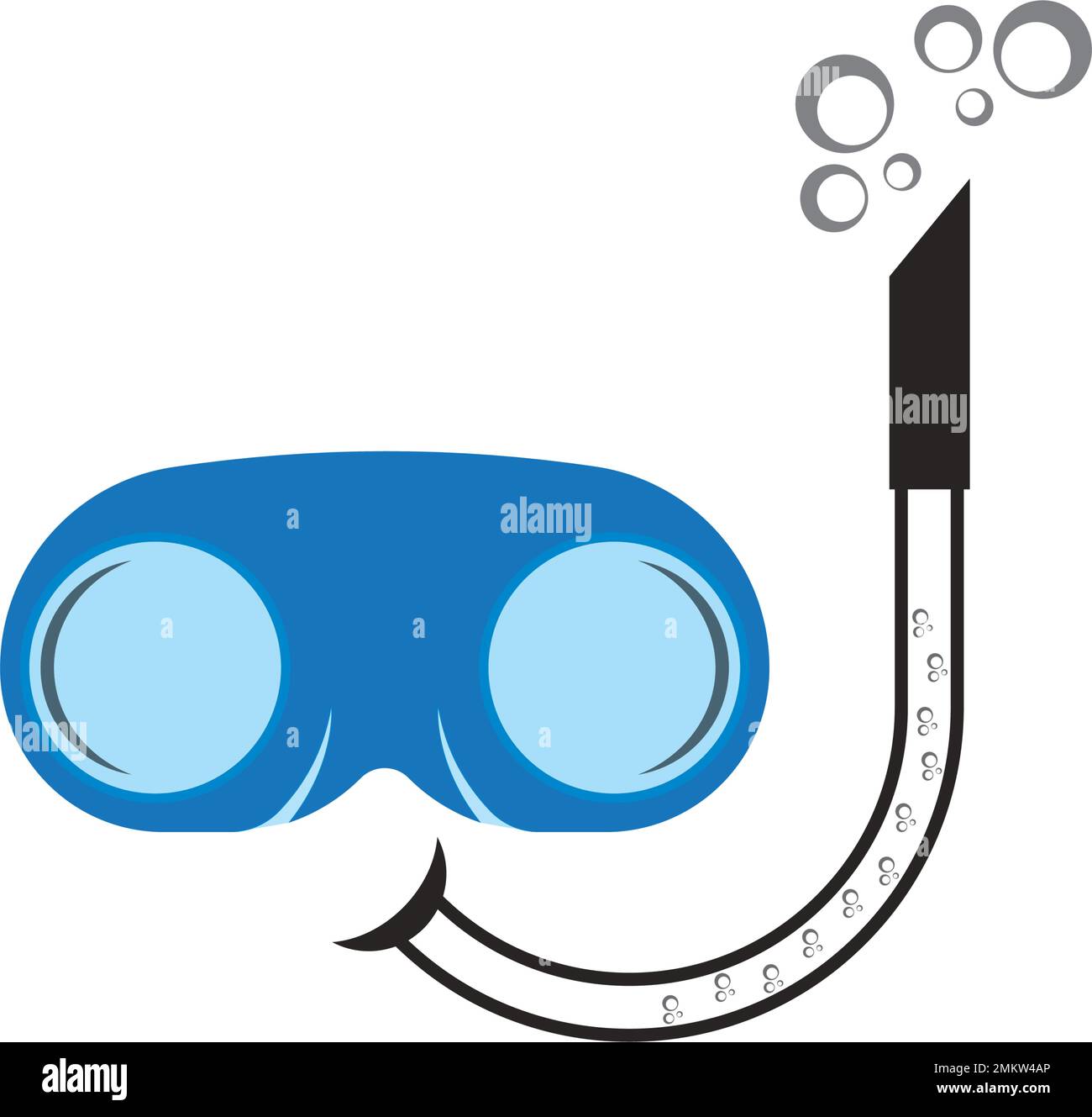 Scuba Diving Mask Icon, Under Water Diving Mask, Half Mask Vector Art ...