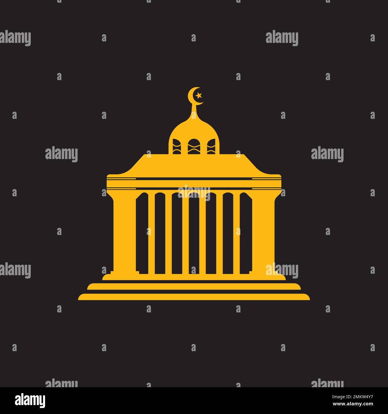 mosque vector logo,illustration symbol design template Stock Vector ...