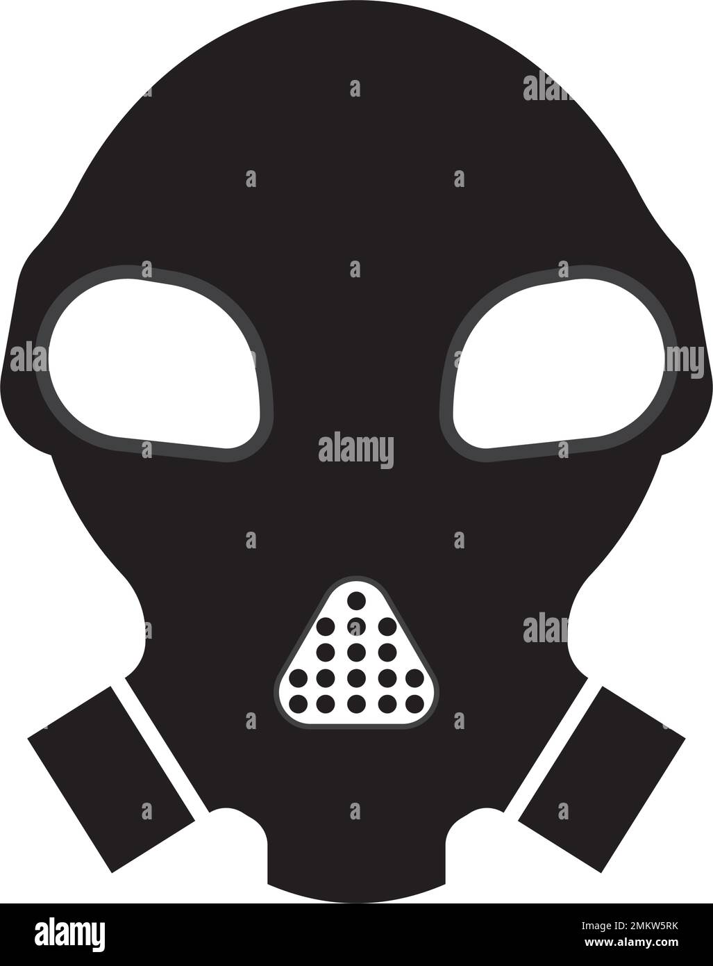 Gas mask Icon, vector illustration Isolated on a White Background Stock ...