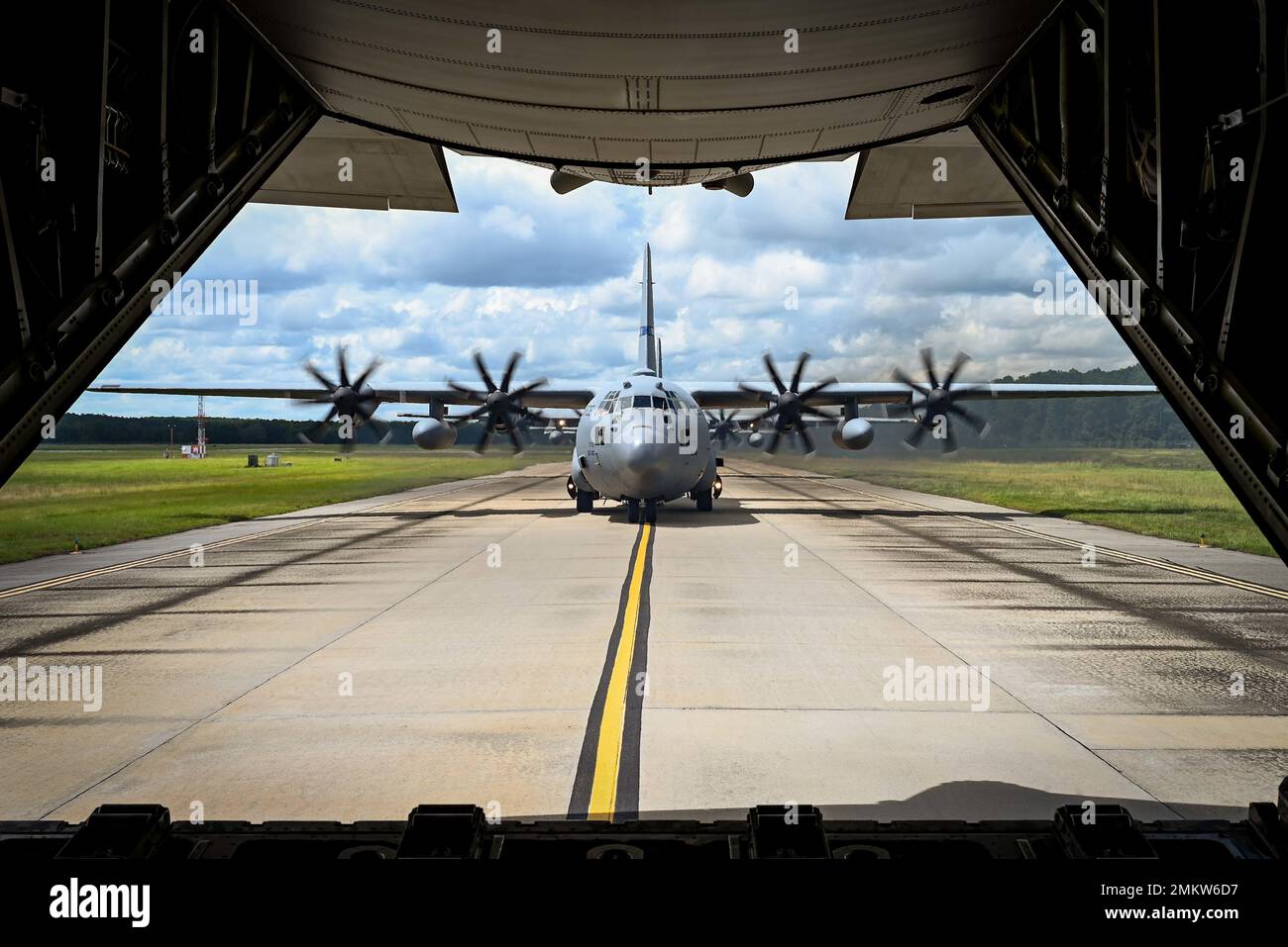 A C-130 Hercules aircraft from the 165th Airlift Wing, Georgia Air ...