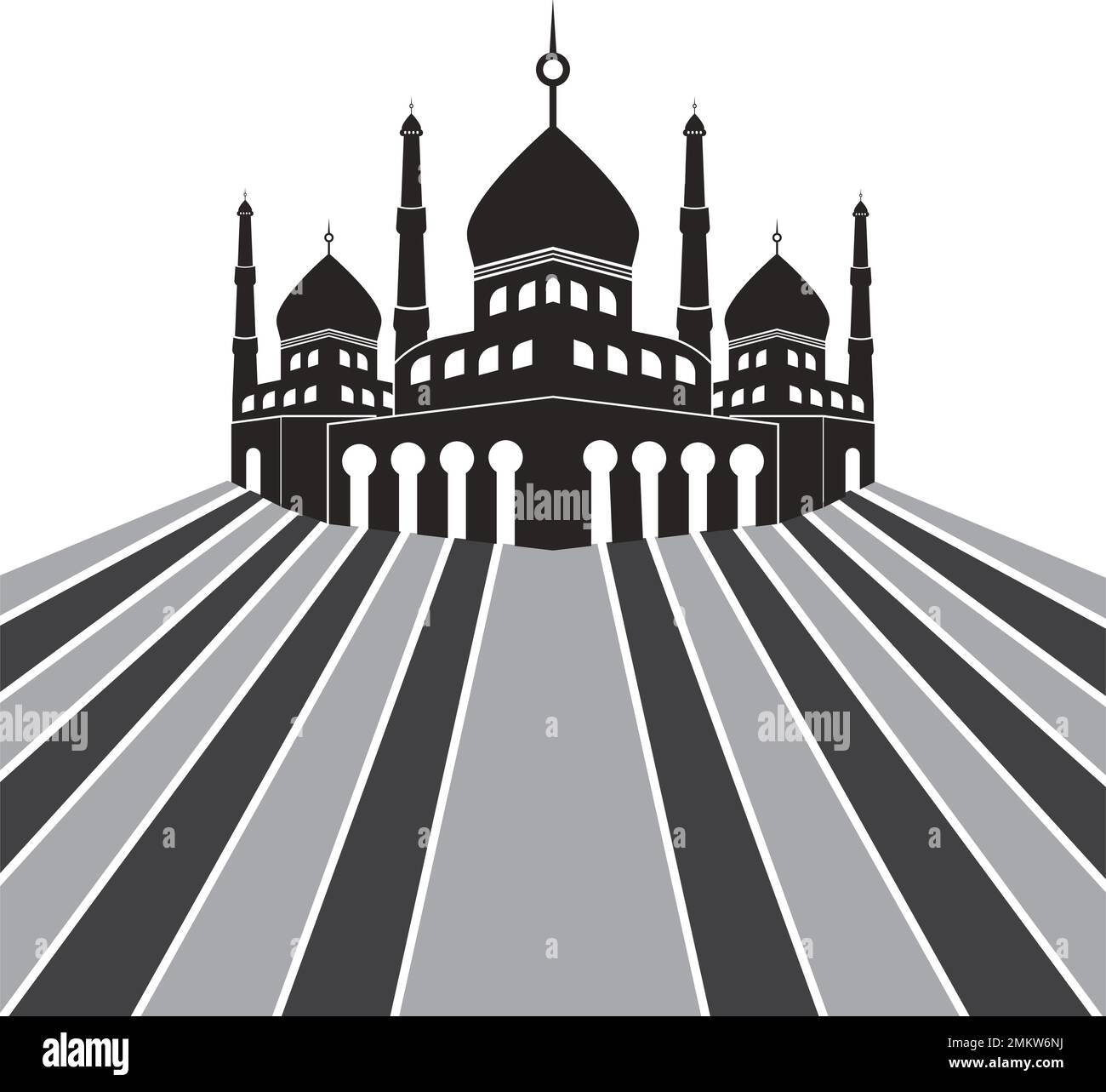 mosque vector logo,illustration symbol design template Stock Vector ...