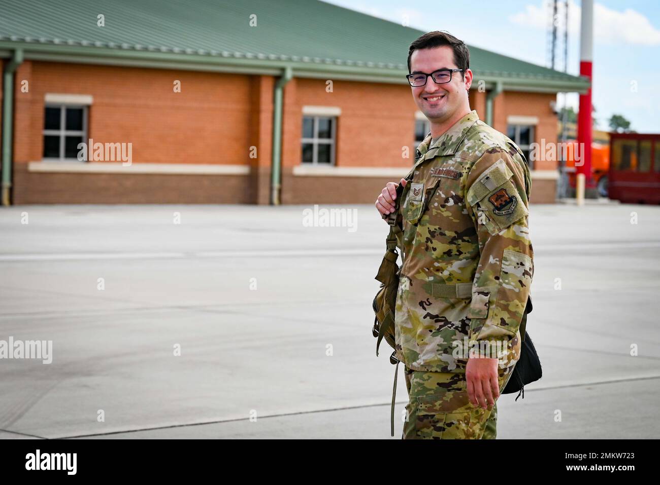 Georgia Air National Guardsman, Tech. Sgt. Dan MacPherson, a flight ...