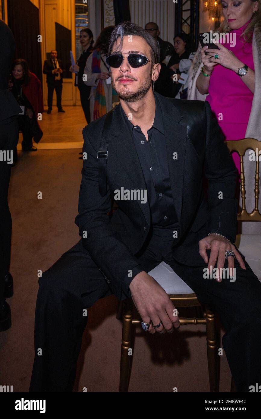 Paris, France. 29th Jan, 2023. Moroccan singer Saad Lamjarred attends ...