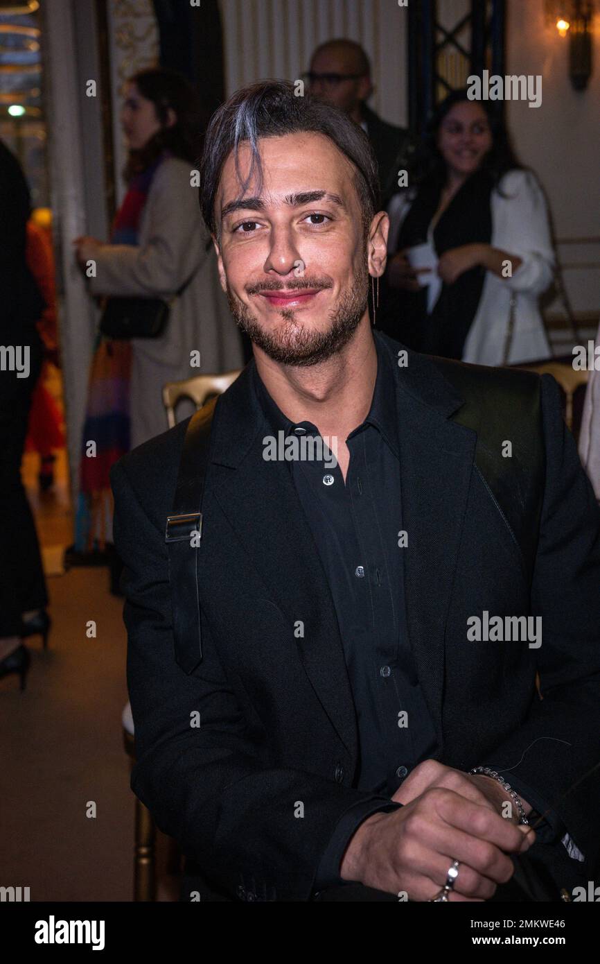 Paris, France. 29th Jan, 2023. Moroccan singer Saad Lamjarred attends ...