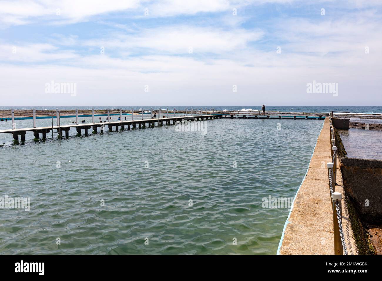 North Narrabeen beach ocean swimming rockpool, summer 2023,Sydney ...