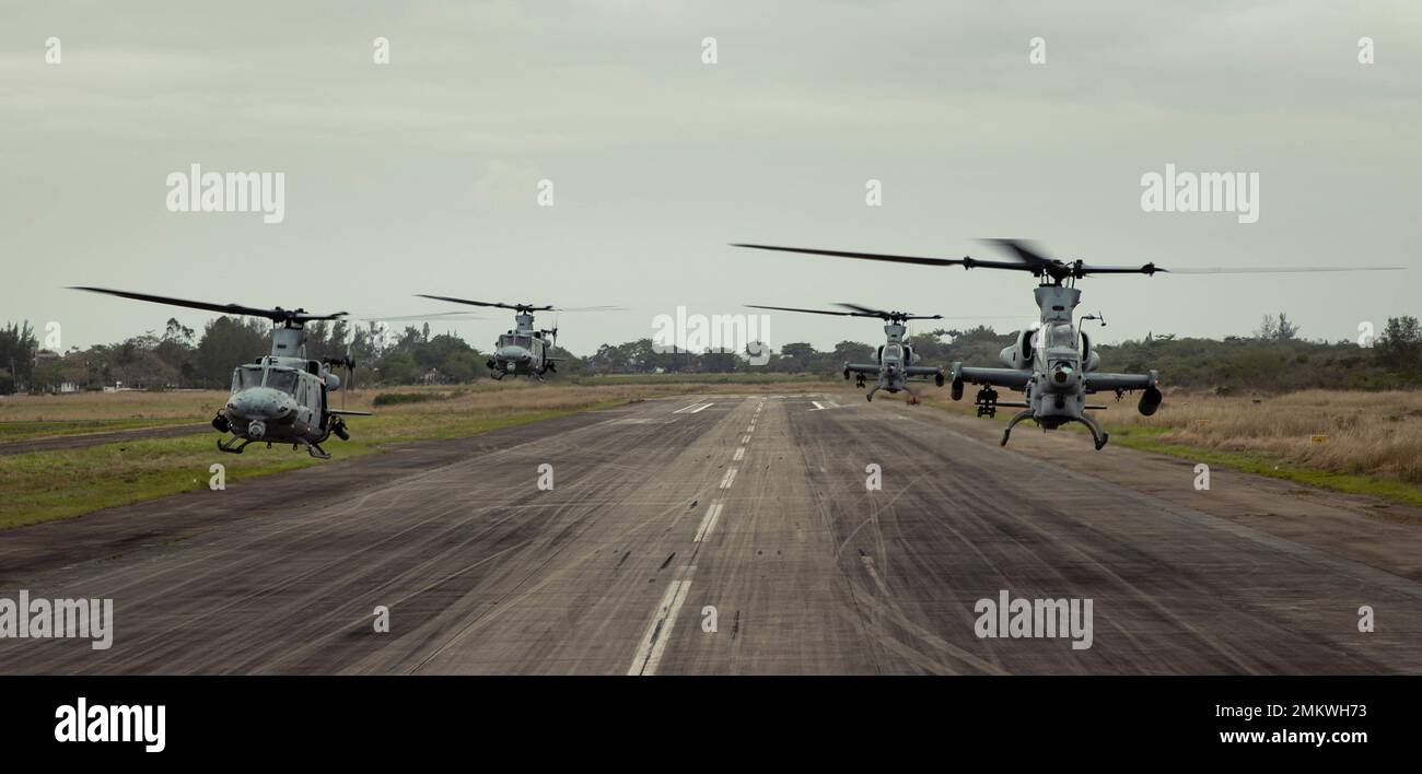 A division of helicopters from Marine Light Attack Helicopter Squadron ...