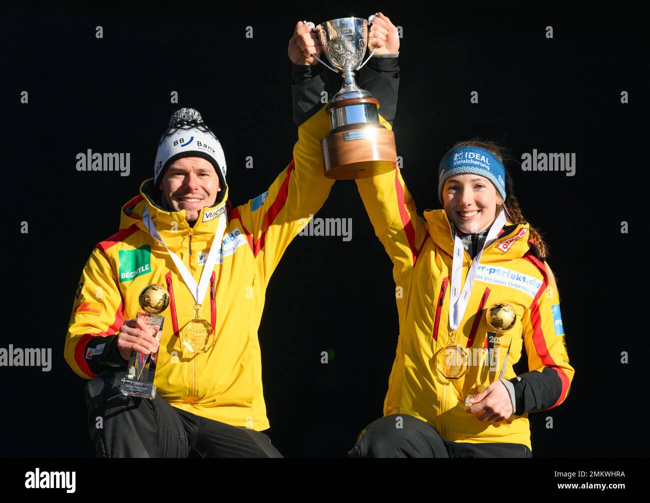 St. Moritz, Switzerland. 29th Jan, 2023. Skeleton: World Championship, team competition, in the ...