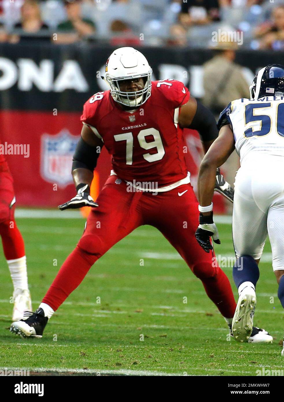 Arizona Cardinals offensive tackle Korey Cunningham (79) during the ...
