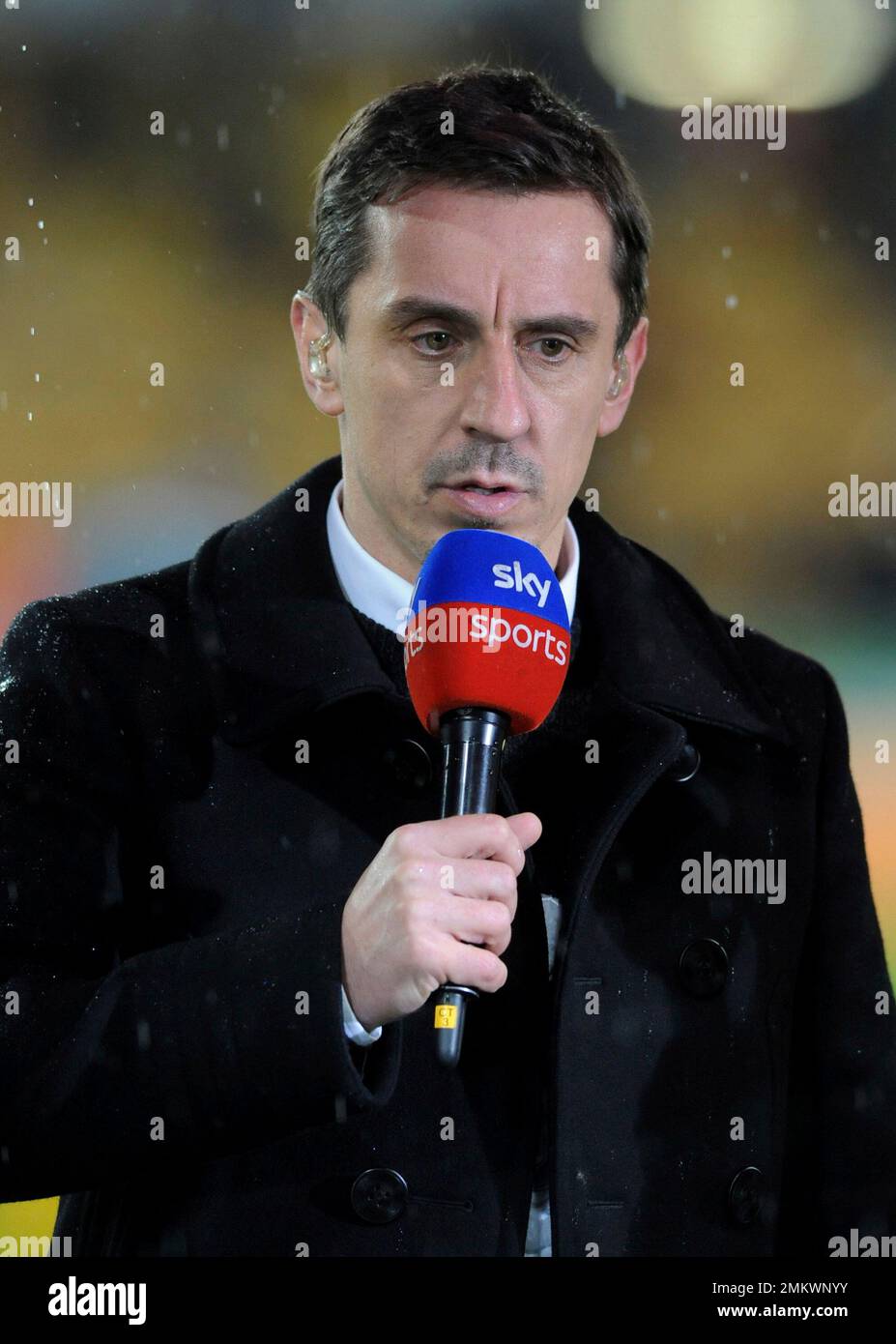 Sky sports pundit Gary Neville during the English Premier League soccer ...