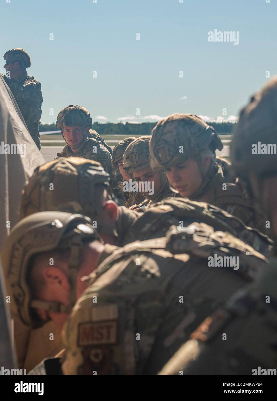 Members of the 137th Special Operations Wing (SOW) Mission Sustainment ...