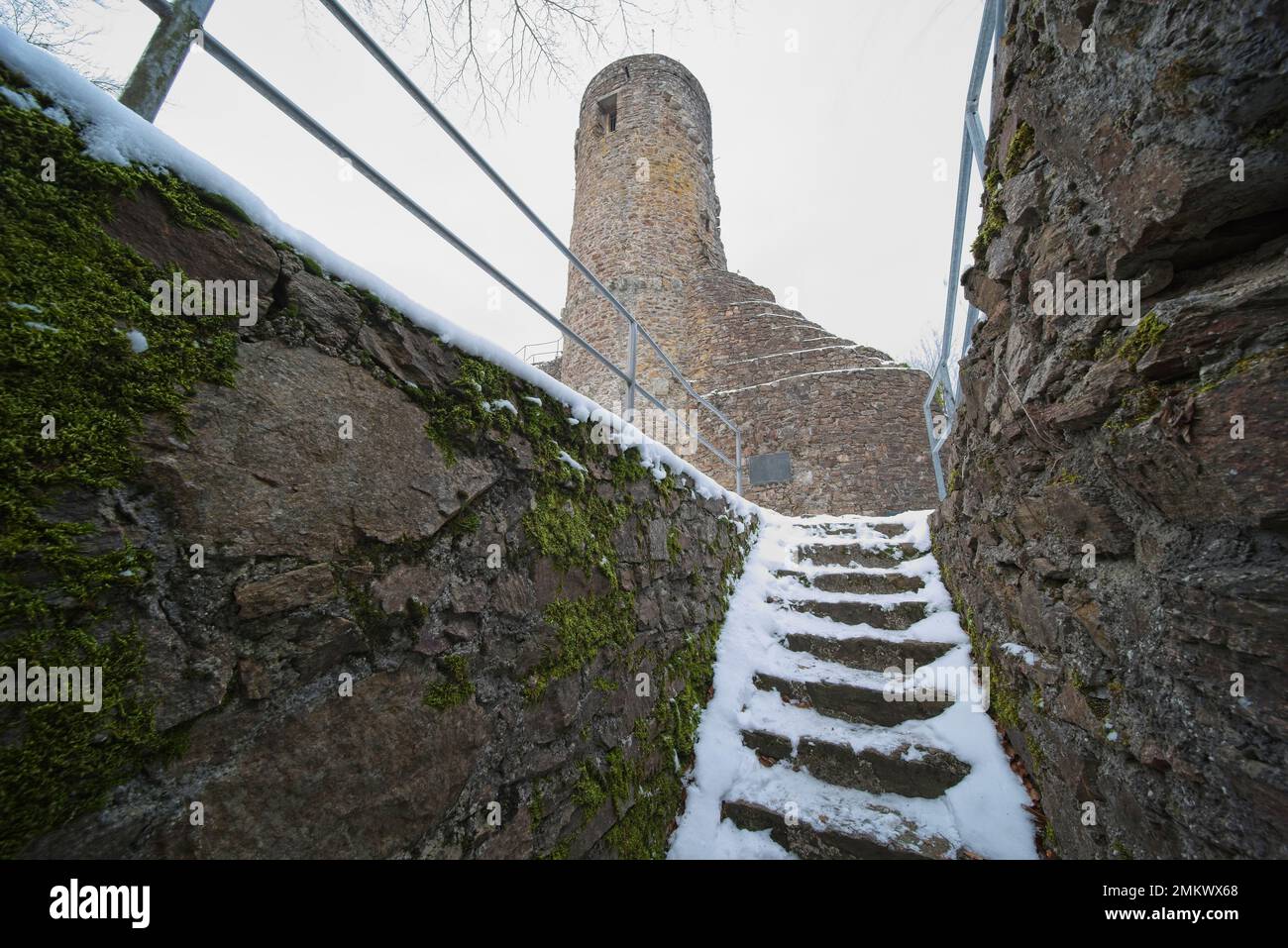 "Bärenfels" castle, the ruins of a hilltop castle at 702.5 m. Built ...