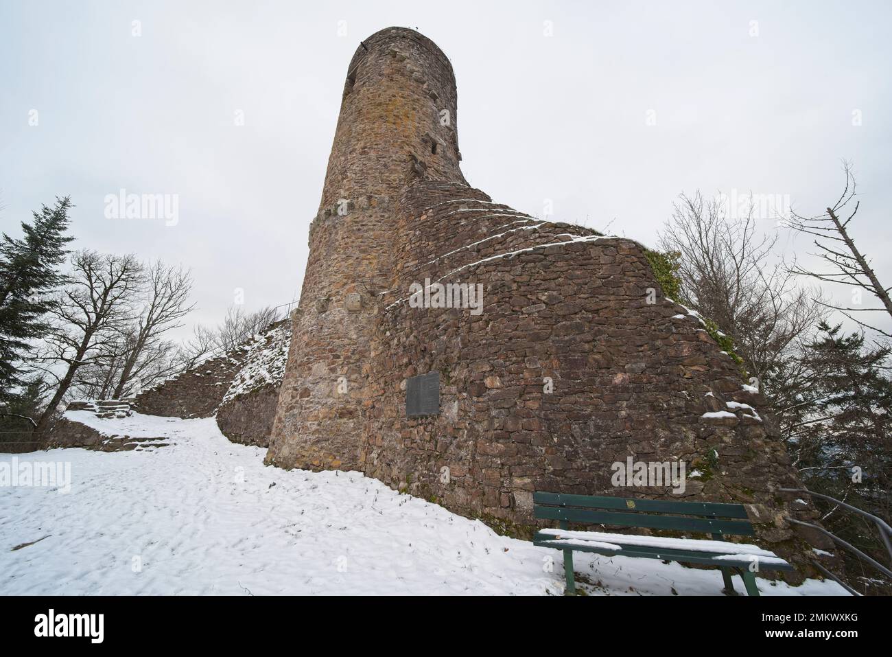 "Bärenfels" castle, the ruins of a hilltop castle at 702.5 m. Built ...