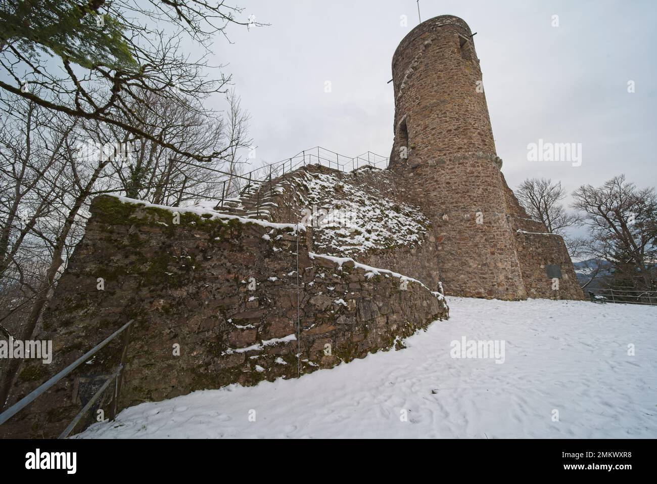 "Bärenfels" castle, the ruins of a hilltop castle at 702.5 m. Built ...