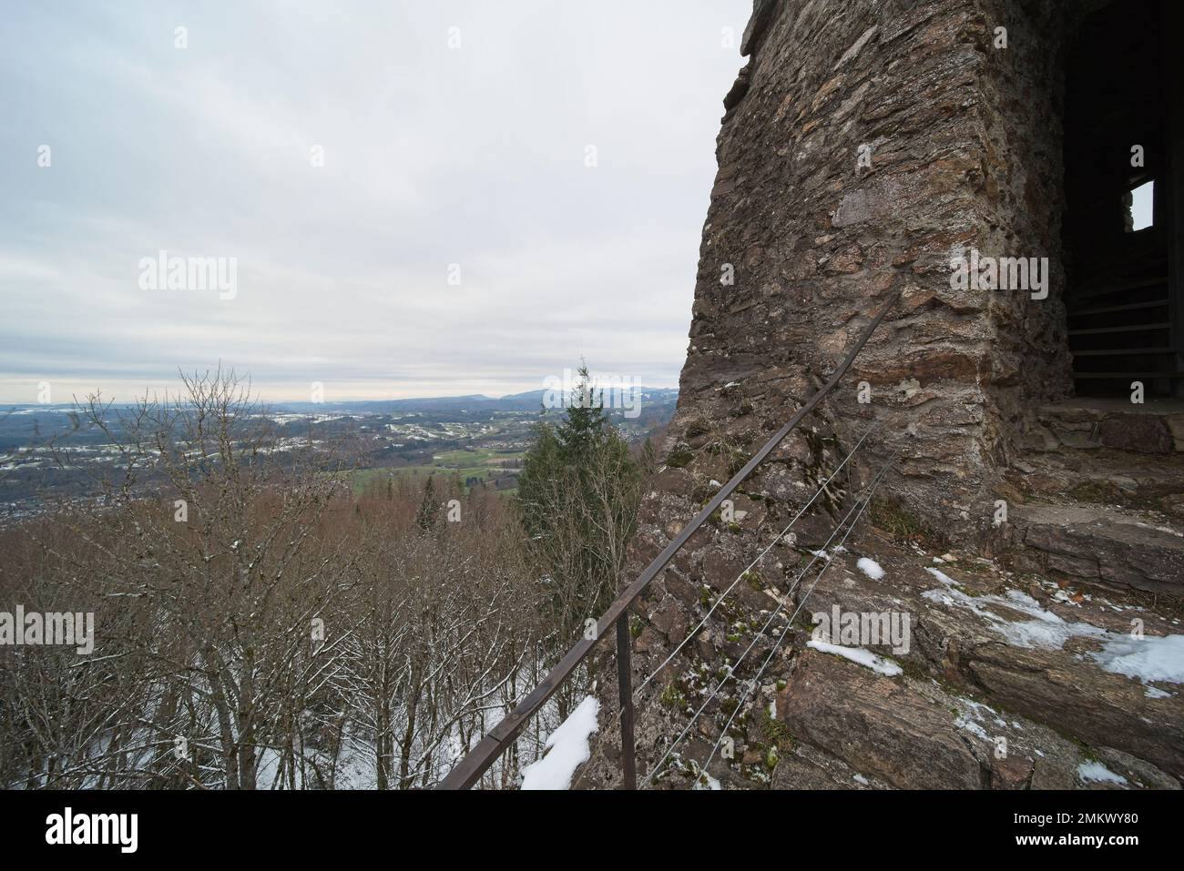 "Bärenfels" castle, the ruins of a hilltop castle at 702.5 m. Built ...