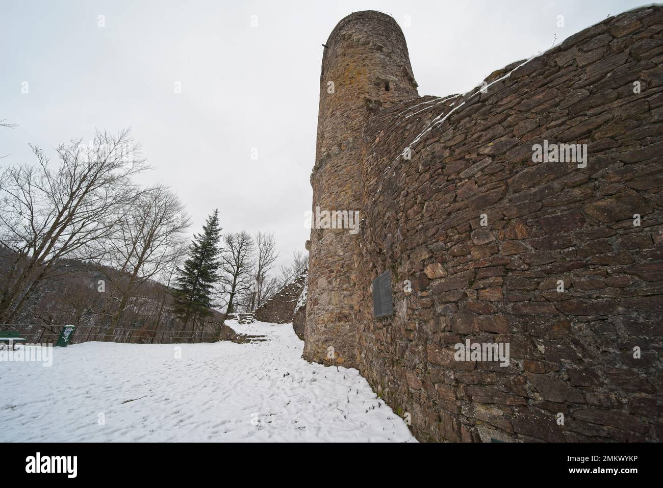 "Bärenfels" castle, the ruins of a hilltop castle at 702.5 m. Built ...
