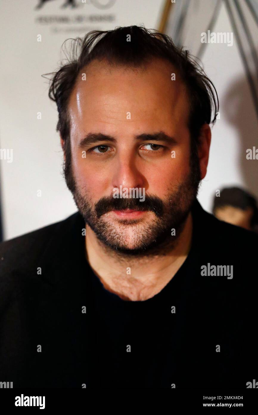 Actor Vincent Macaigne poses for photographers during the premiere of ...