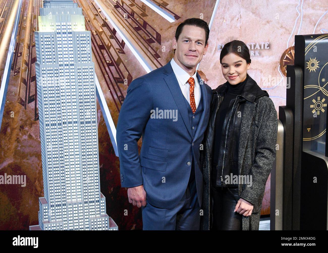 Actors John Cena, left, and Hailee Steinfeld participate in the ...