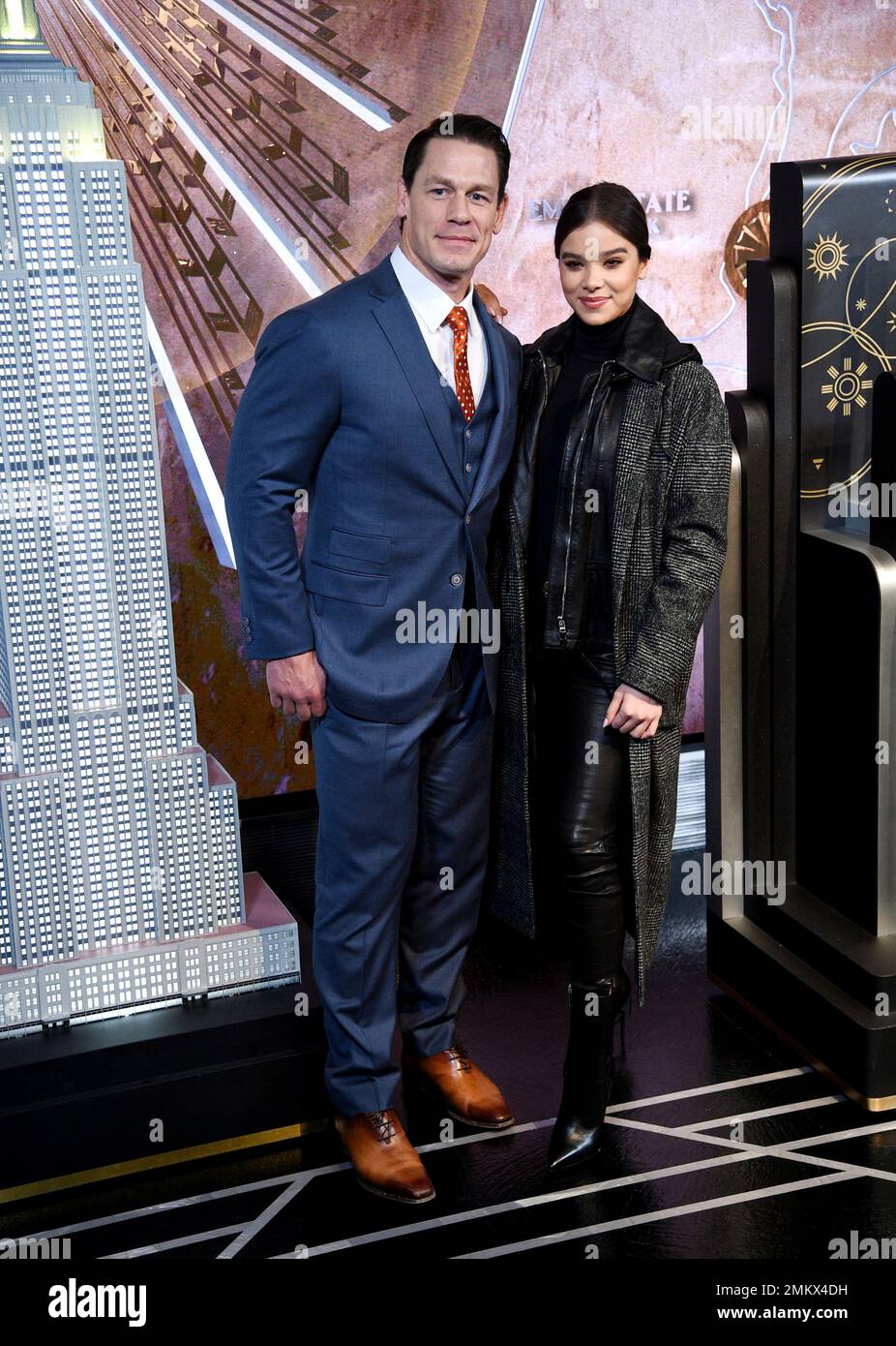 Actors John Cena, left, and Hailee Steinfeld participate in the ...