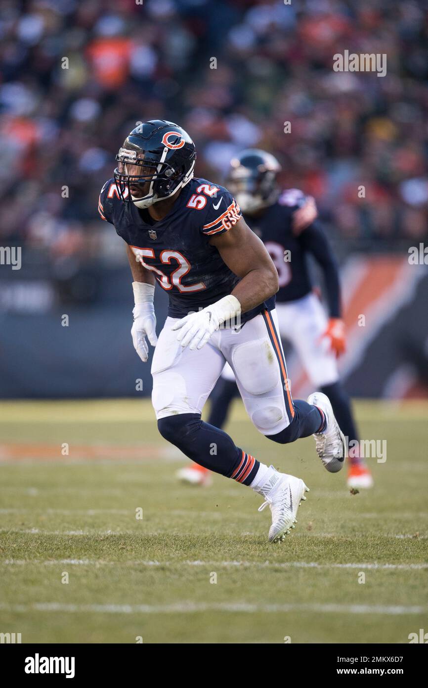 Chicago Bears linebacker Khalil Mack (52) in pursuit for the football ...