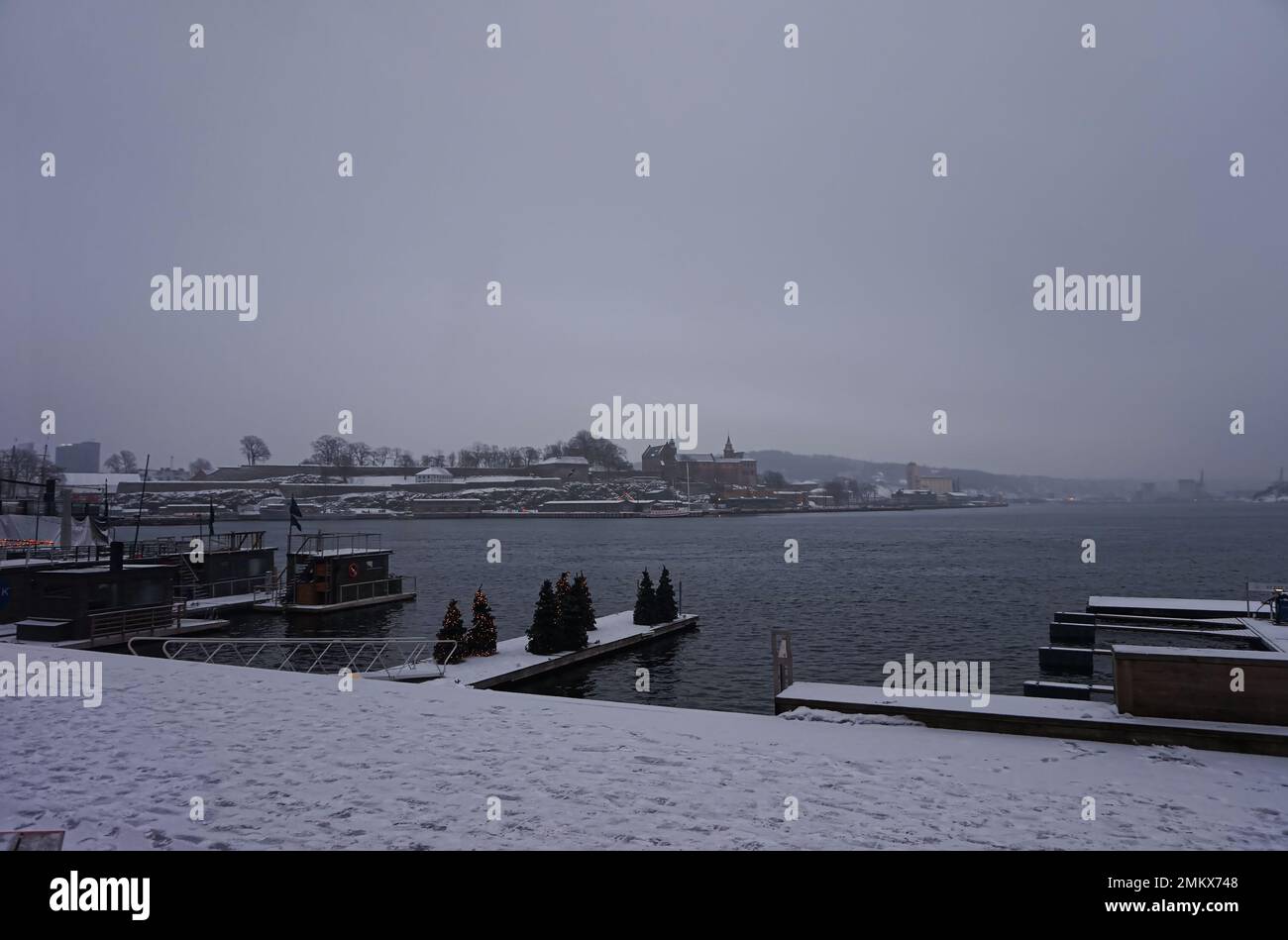Floating saunas in Oslo city during winter period. Sauna rooms built on ...
