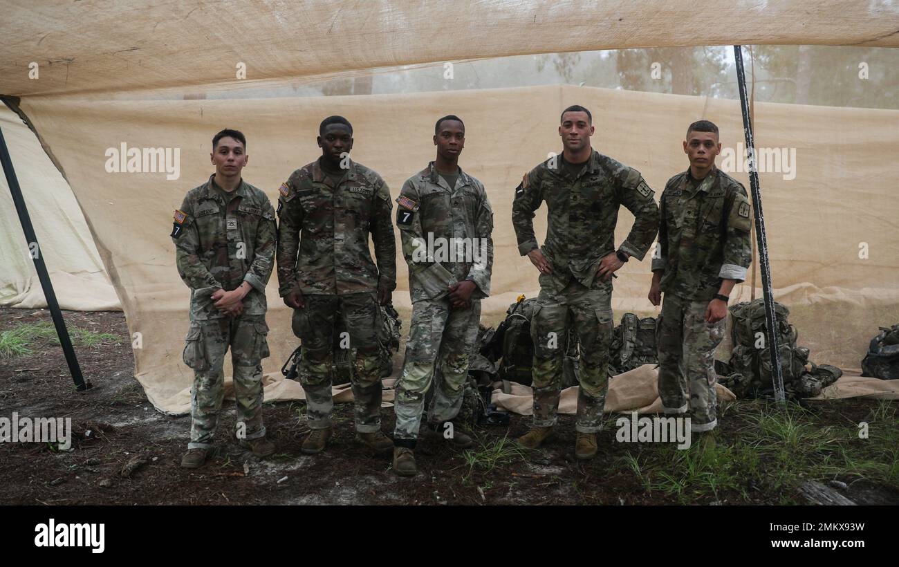 Members of Squad 7, representing Combined Arms Support Center, pose for ...