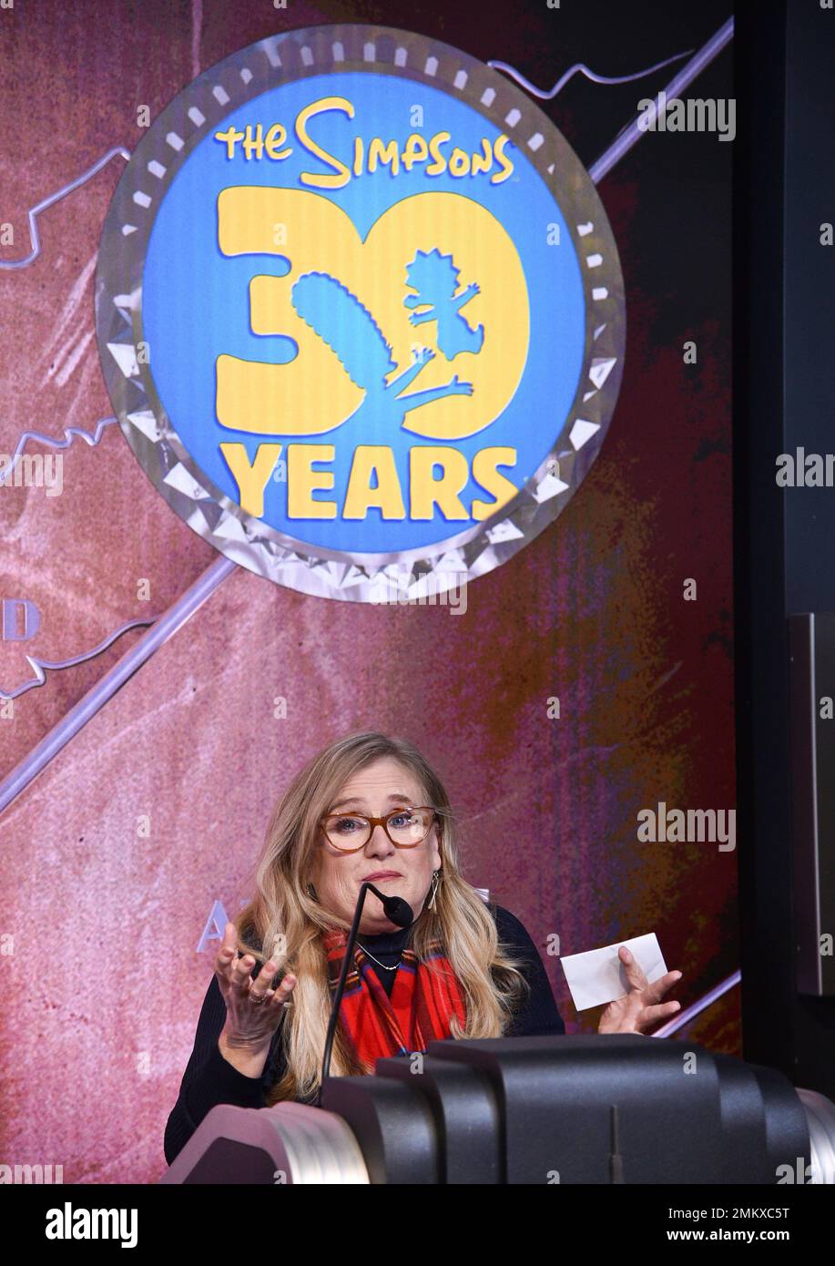 The voice of Bart Simpson, Nancy Cartwright, participates in Fox's "The ...