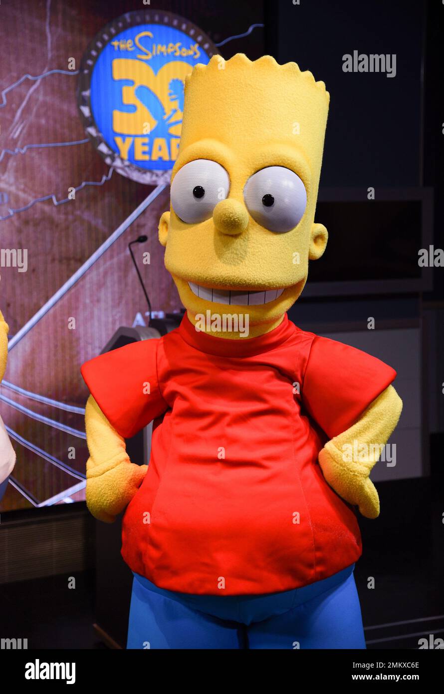 Costumed character Bart Simpson participates in Fox's "The Simpsons ...