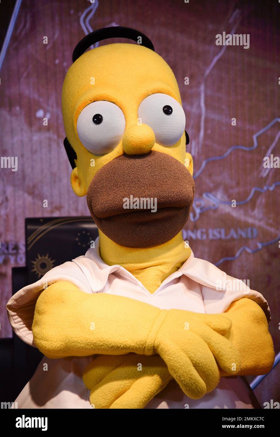 Costumed character Homer Simpson participates in Fox's "The Simpsons ...