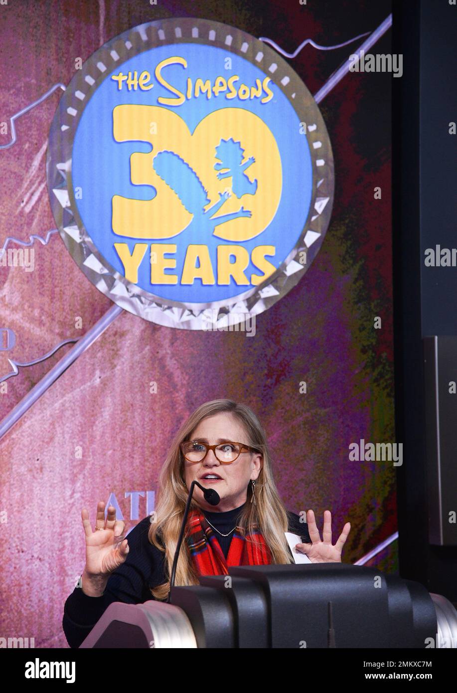 The voice of Bart Simpson, Nancy Cartwright, participates in Fox's "The ...