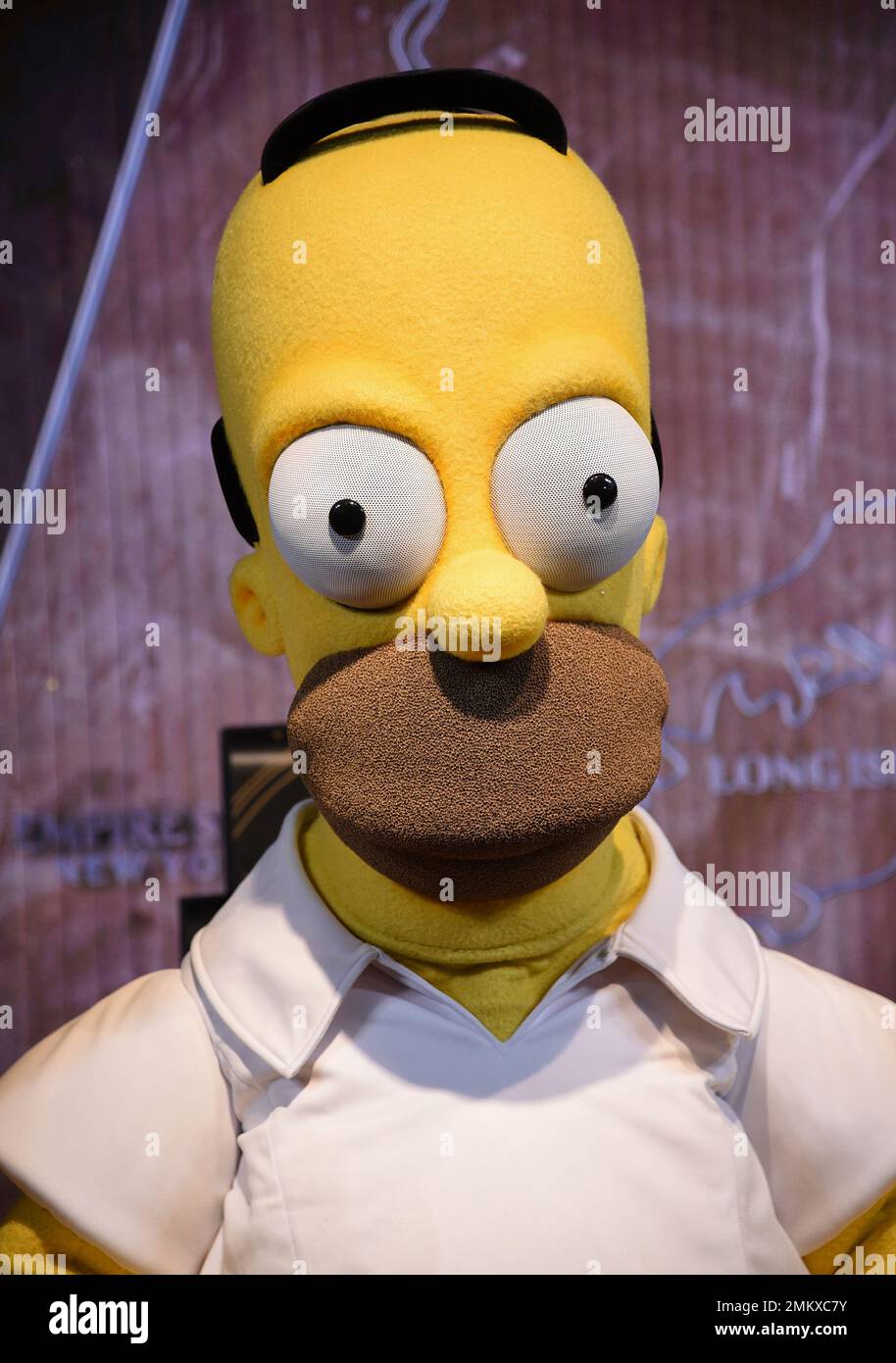 Costumed character Homer Simpson participates in Fox's "The Simpsons ...
