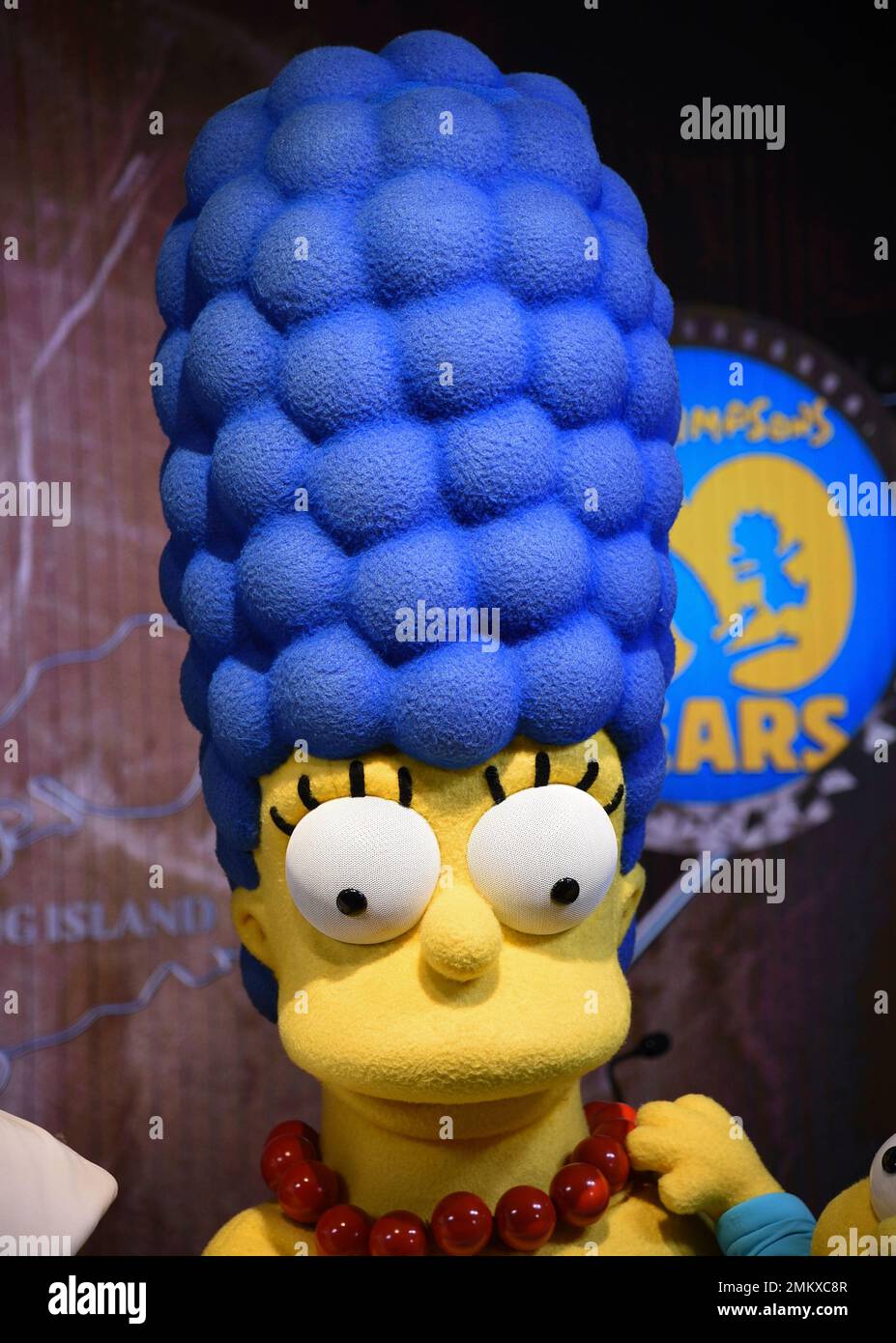 Costumed character Marge Simpson participates in Fox's "The Simpsons ...
