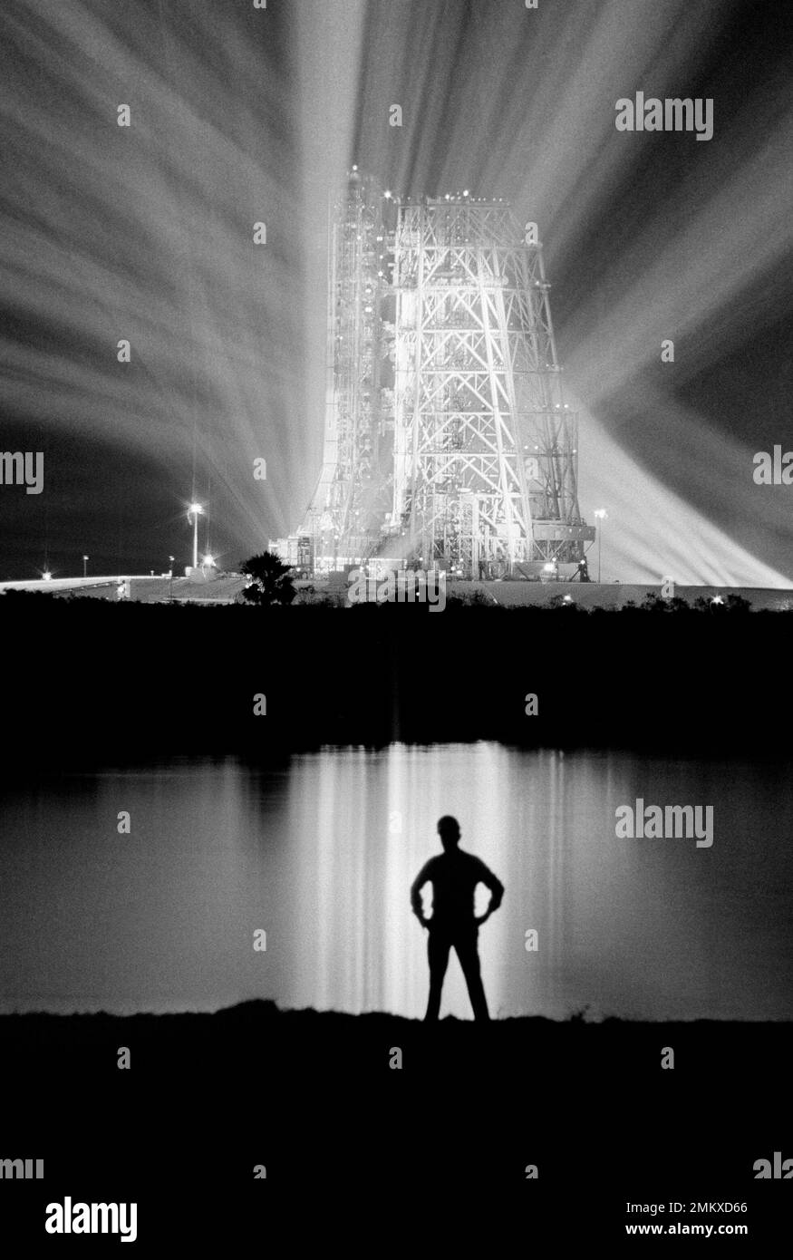 FILE - In this Dec. 19, 1968, file photo, spotlights illuminate the 363 ...