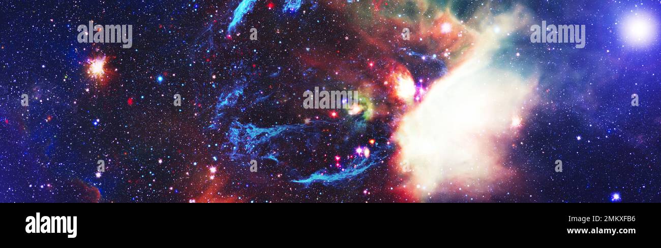 Panorama universe space beautiful science fiction wallpaper . Elements ...