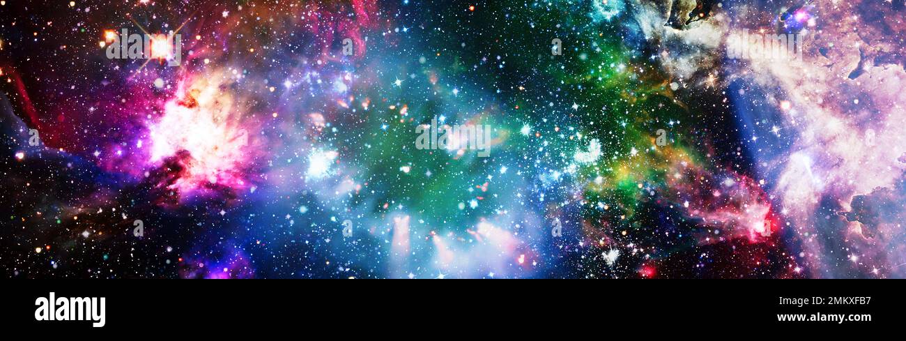 Panorama. Horizontal view for a glass panels . Template banner ...