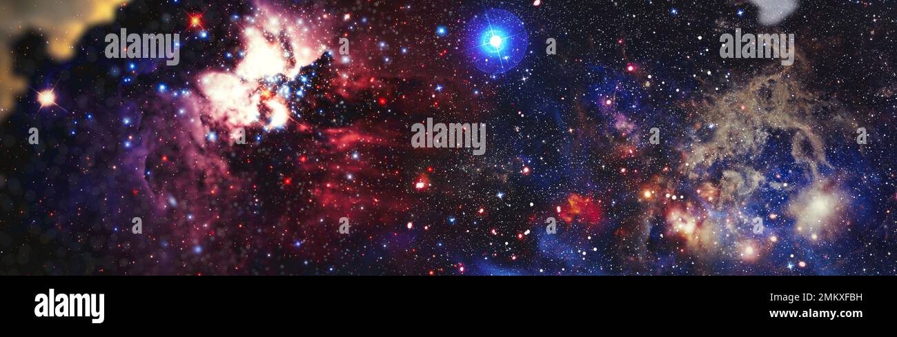 Galaxy and light. Planets, stars and galaxies in outer space showing ...