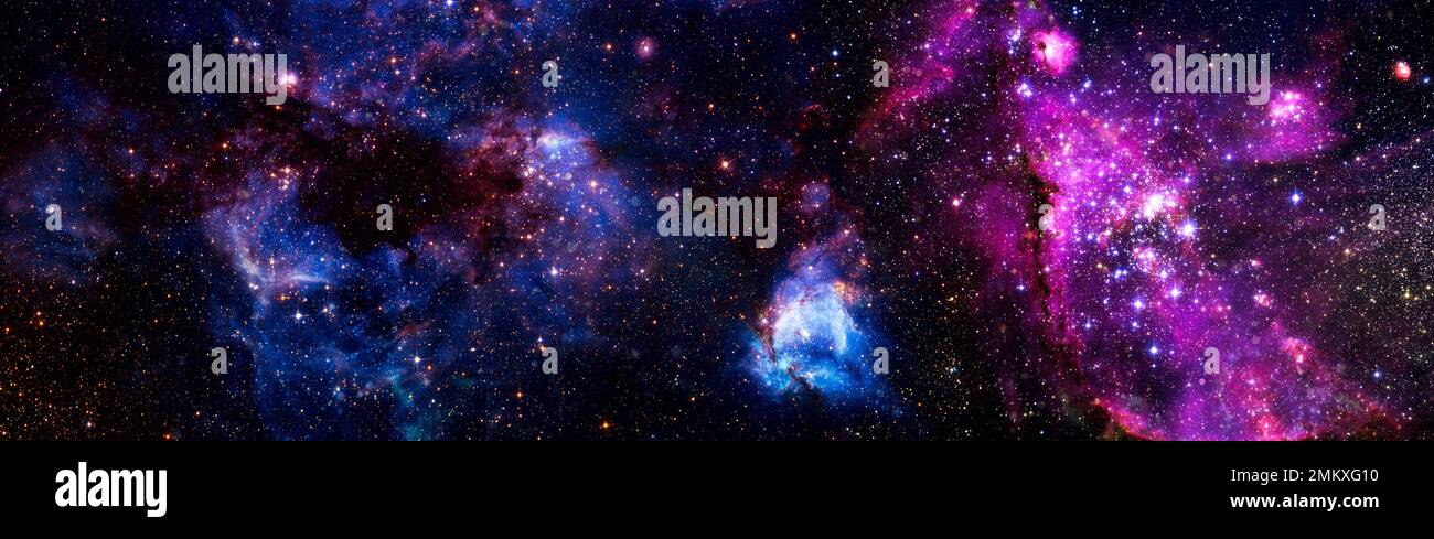 Panorama universe space beautiful science fiction wallpaper . Elements ...