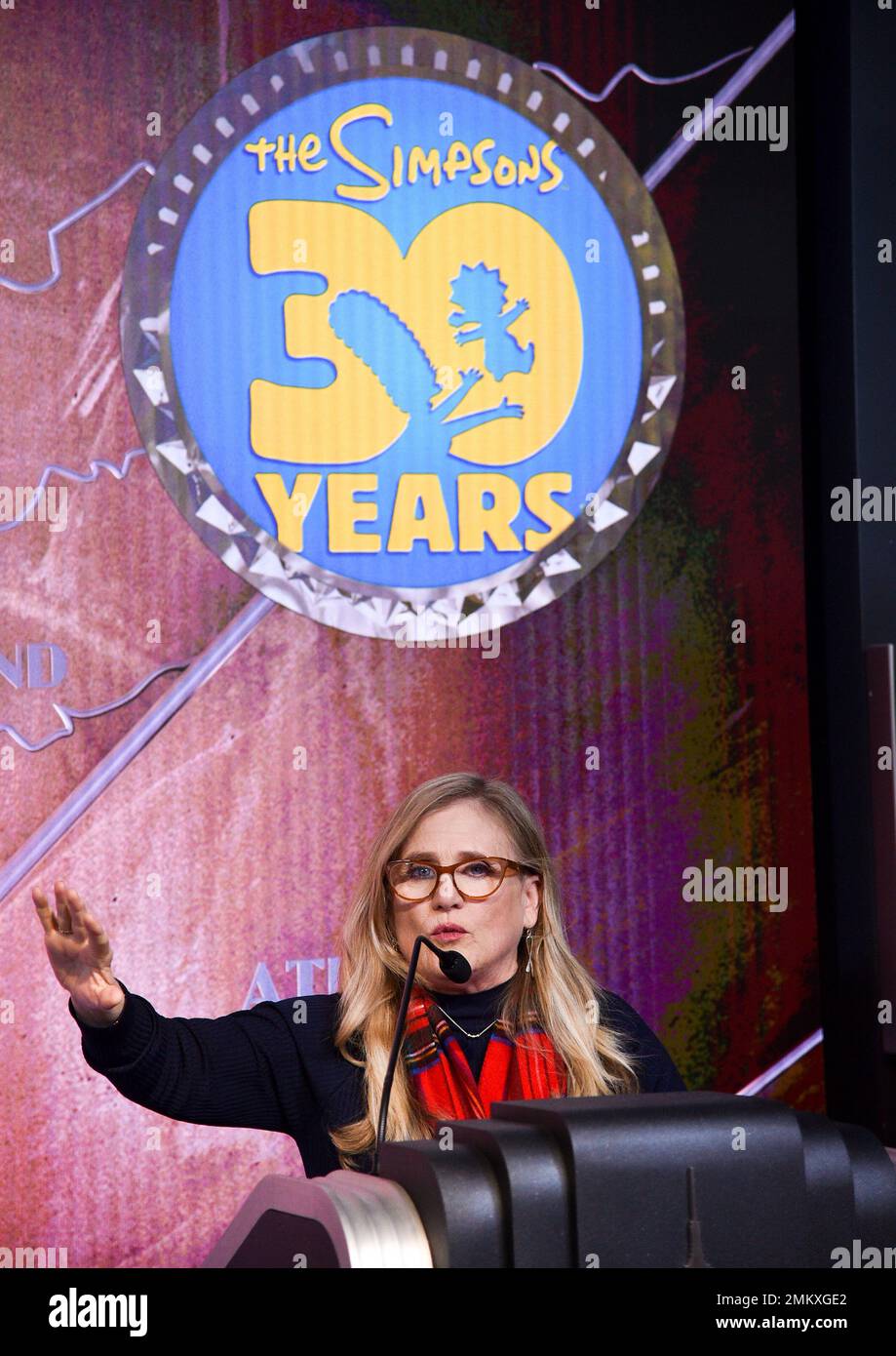 The voice of Bart Simpson, Nancy Cartwright, participates in Fox's "The ...