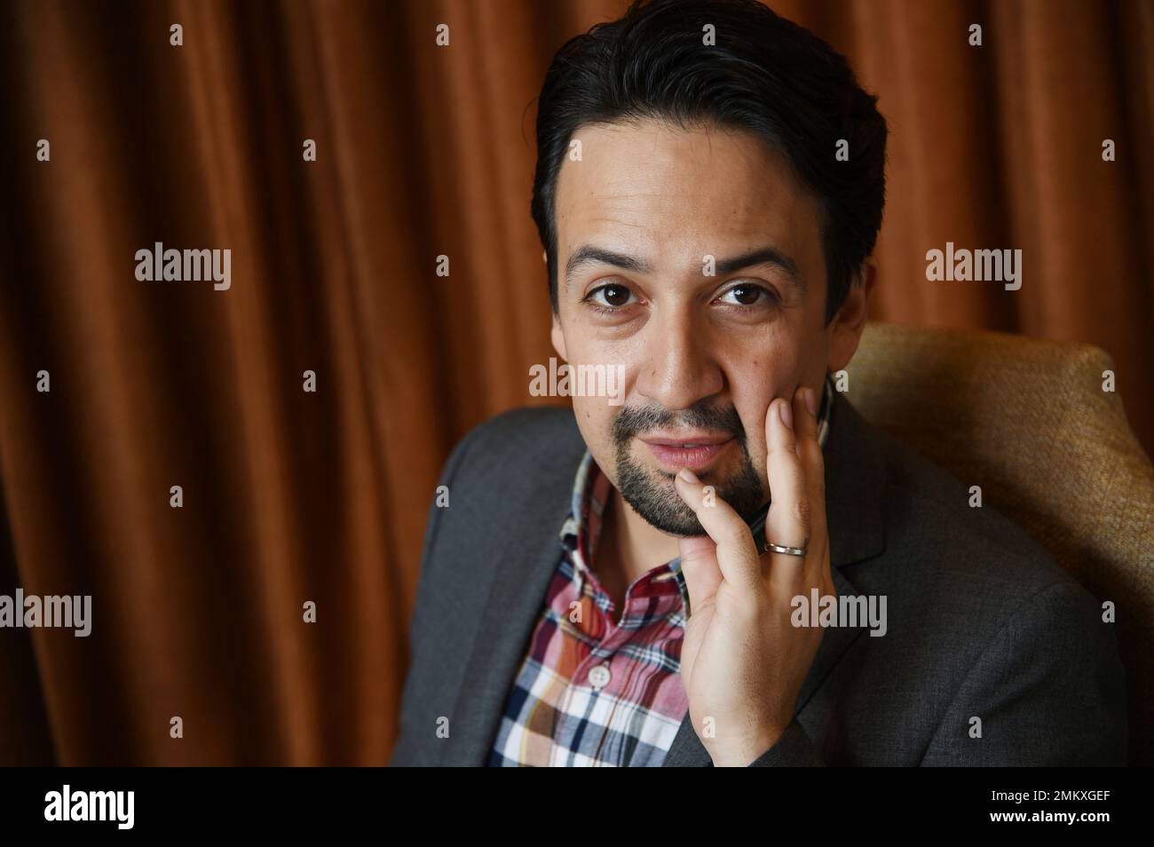 In this Nov. 28, 2018 photo, Lin-Manuel Miranda, a cast member in the ...