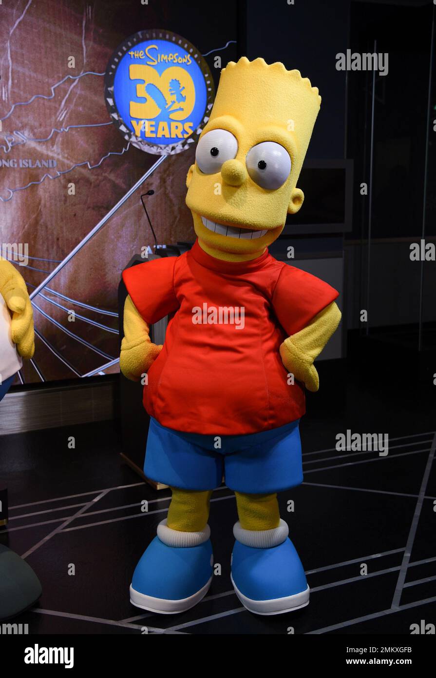 Costumed character Bart Simpson participates in Fox's "The Simpsons ...