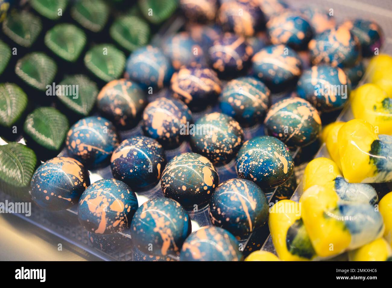delicious space candies of different shapes and colors Stock Photo - Alamy