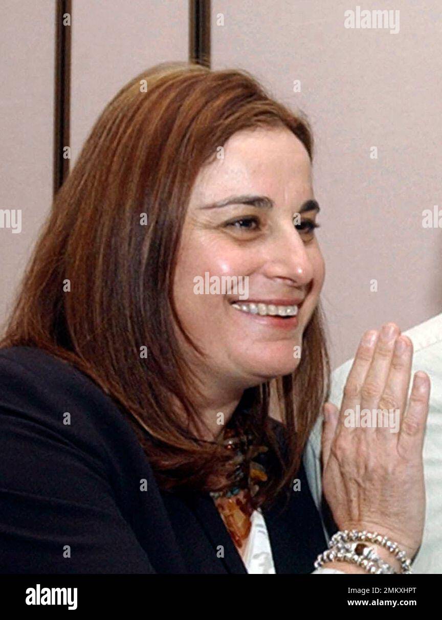 FILE - In this Wednesday, Jan. 15, 2003 file photo, Rona Ramon the wife ...