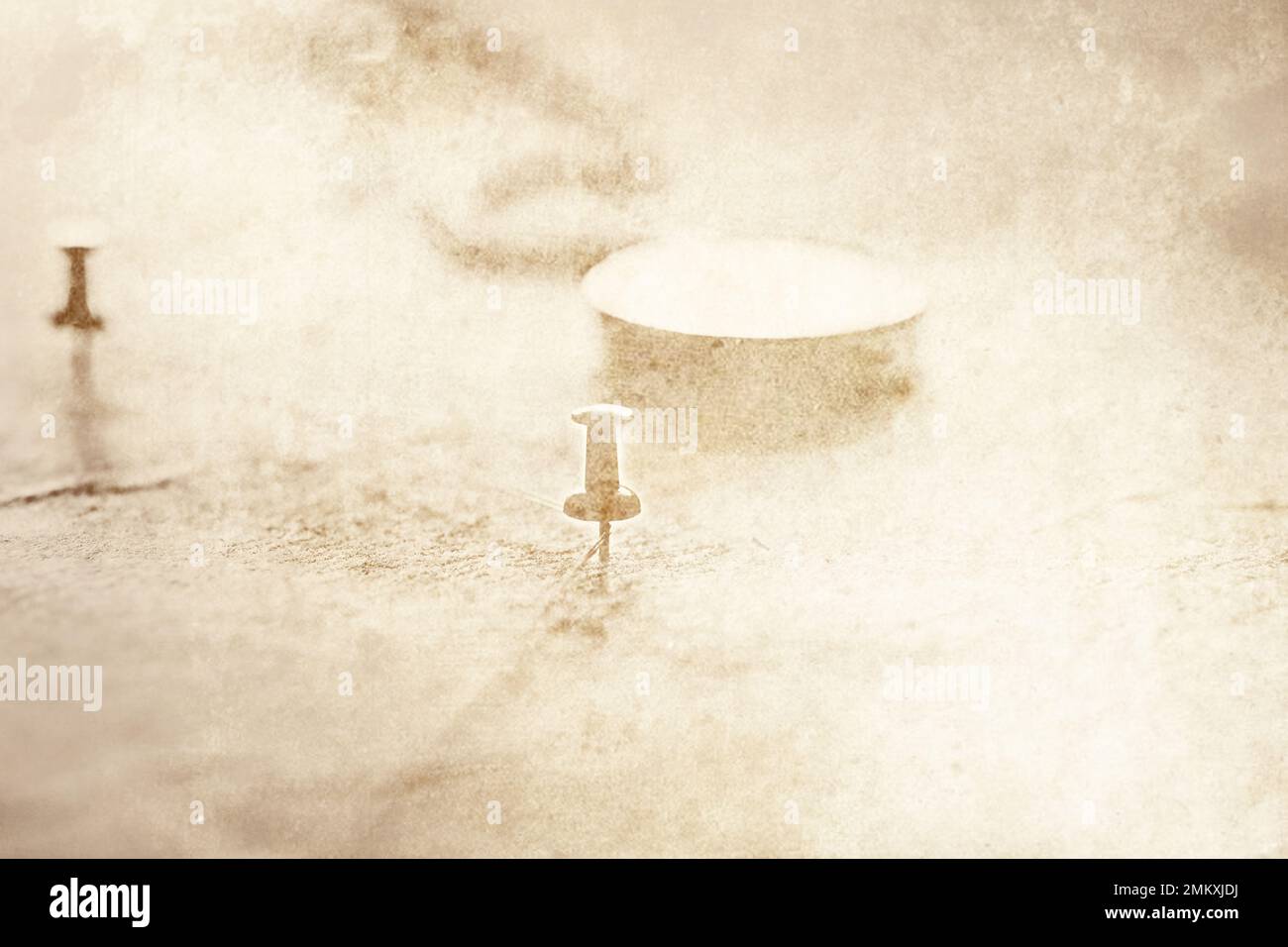 Travel concept. Map and needle with a marked place. Compass point on ...