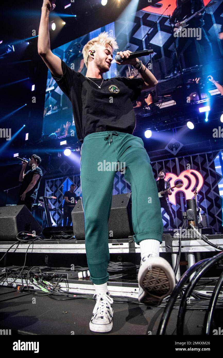 Jack Johnson of Jack & Jack performs at Y100's Jingle Ball at BB&T ...