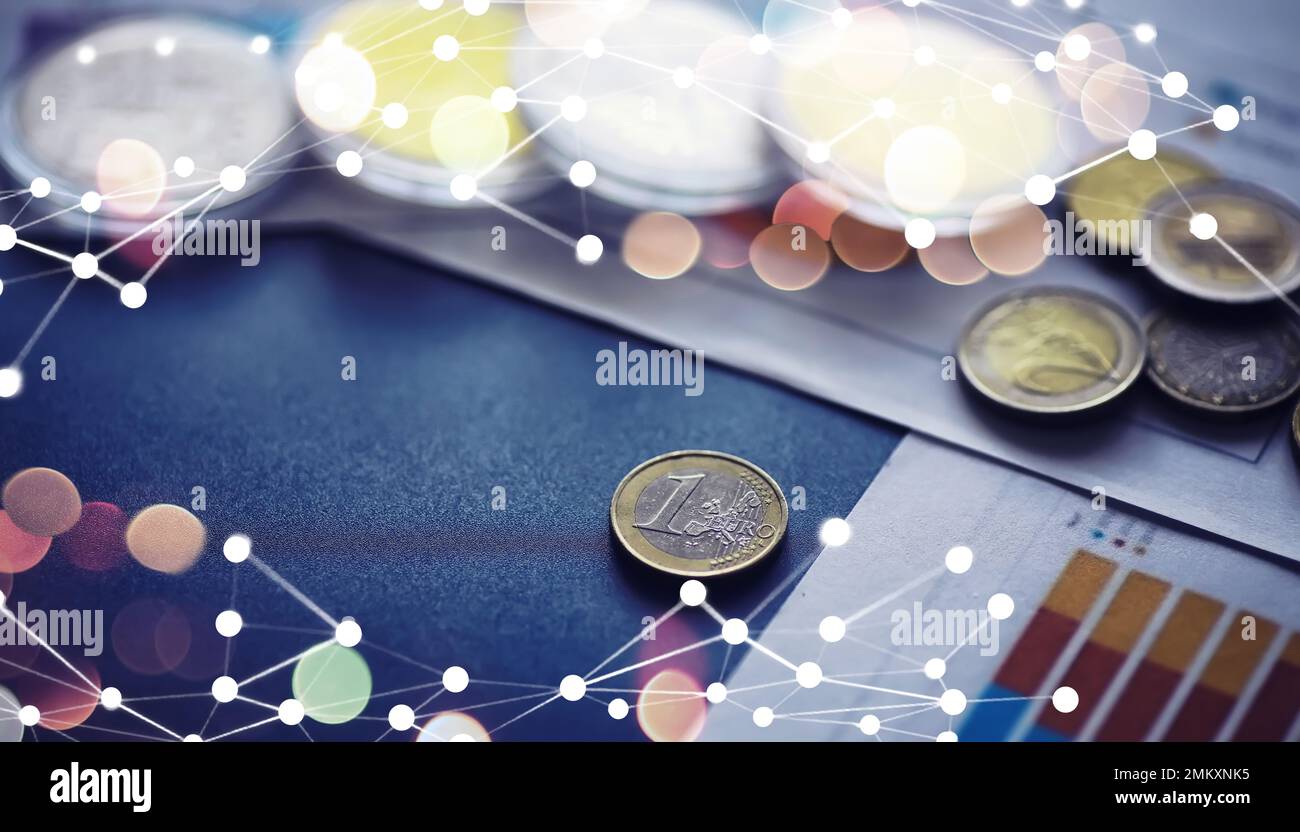 European monetary union, coins and banknotes. One cent to one hundred ...